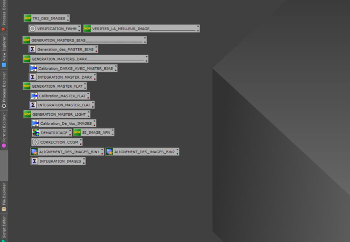 Les Process Icon Dans Pixinsight - AstroNOTE